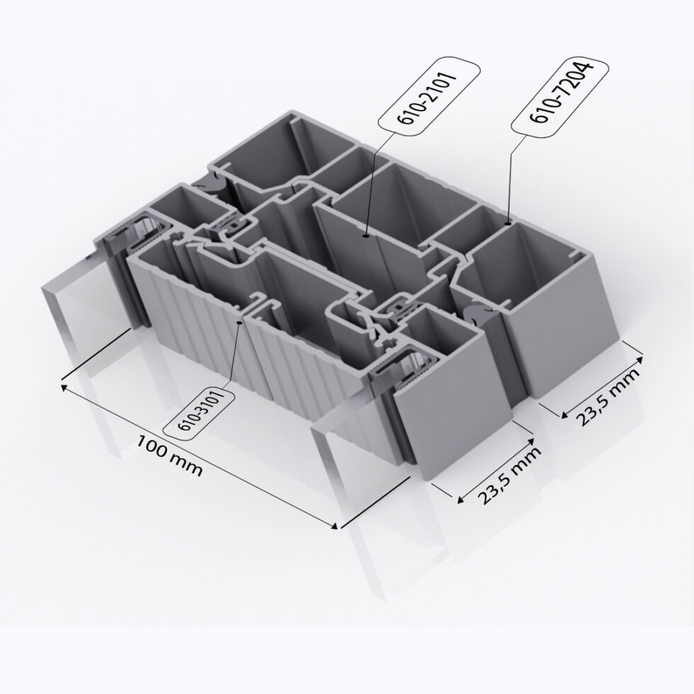 IPA 100 Office Partition System | Amanos System